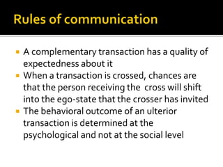 Transactional Analysis | PPTX