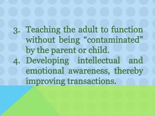 Transactional analysis approach.social work | PPTX