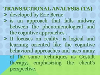 Transactional analysis approach.social work | PPTX
