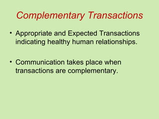 Transactional analysis | PPT