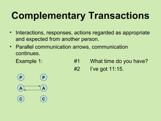 Transactional analysis | PPT