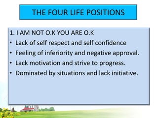 Transactional analysis | PPTX