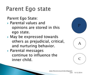 Transactional analysis - finding and using your adult ego state | PPTX