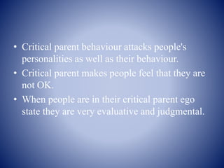 Transactional analysis | PPTX