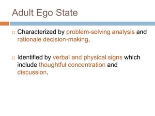 Transactional analysis | PPT