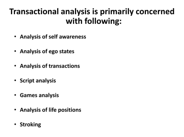 Transaction analysis | PPT