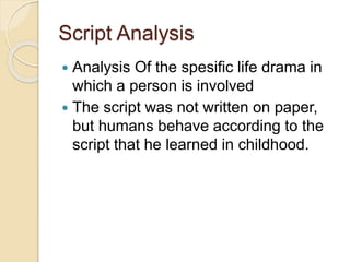 Transactional Analysis | PPTX | Science