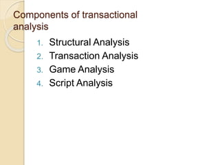 Transactional Analysis | PPTX | Science