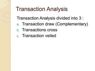 Transactional Analysis | PPTX | Science