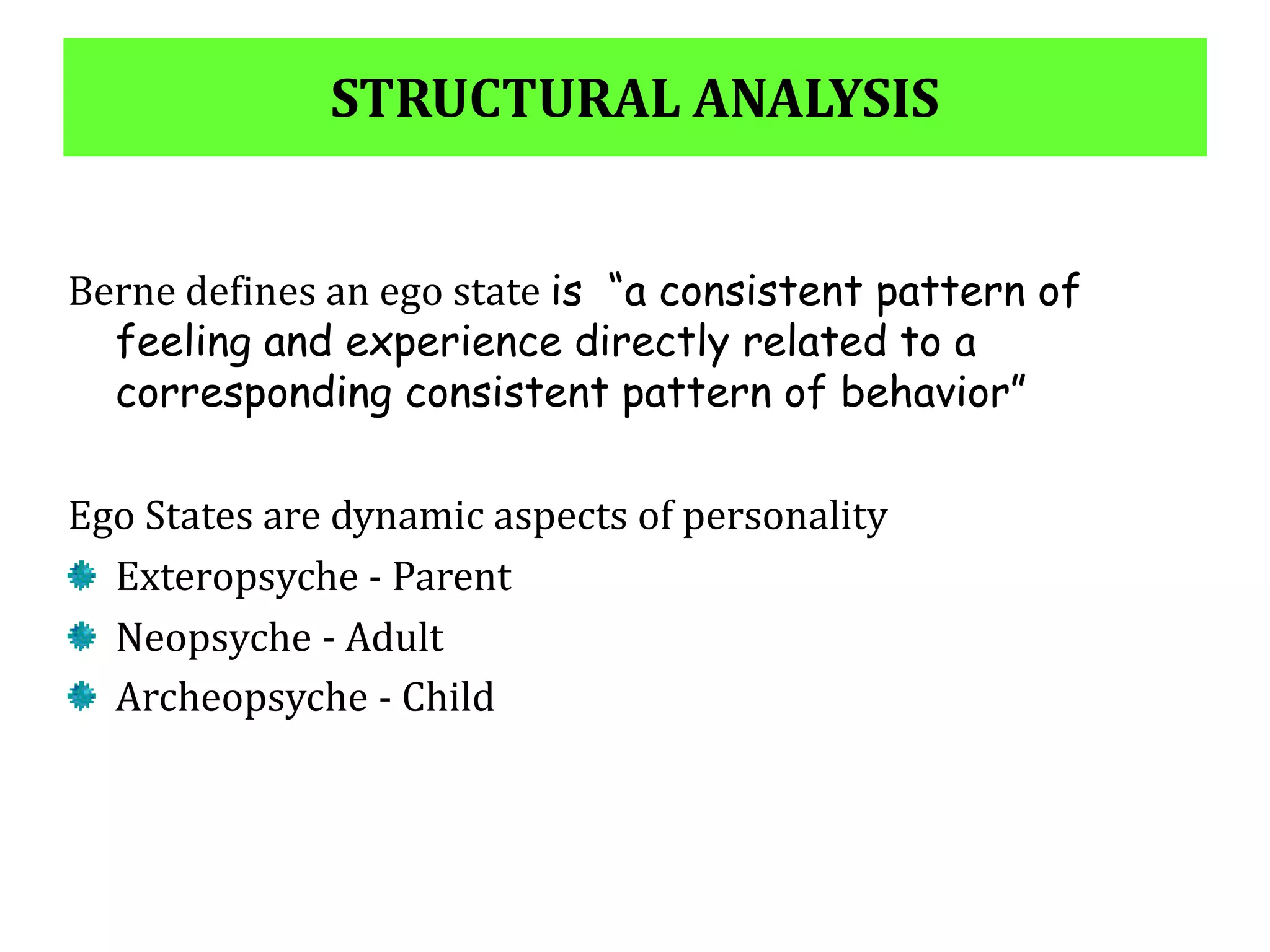 Transactional analysis | PPTX