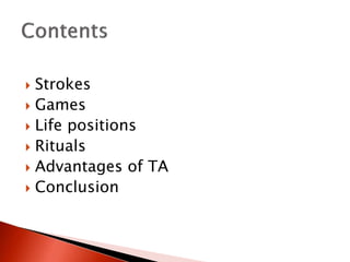 Transactional analysis | PPT