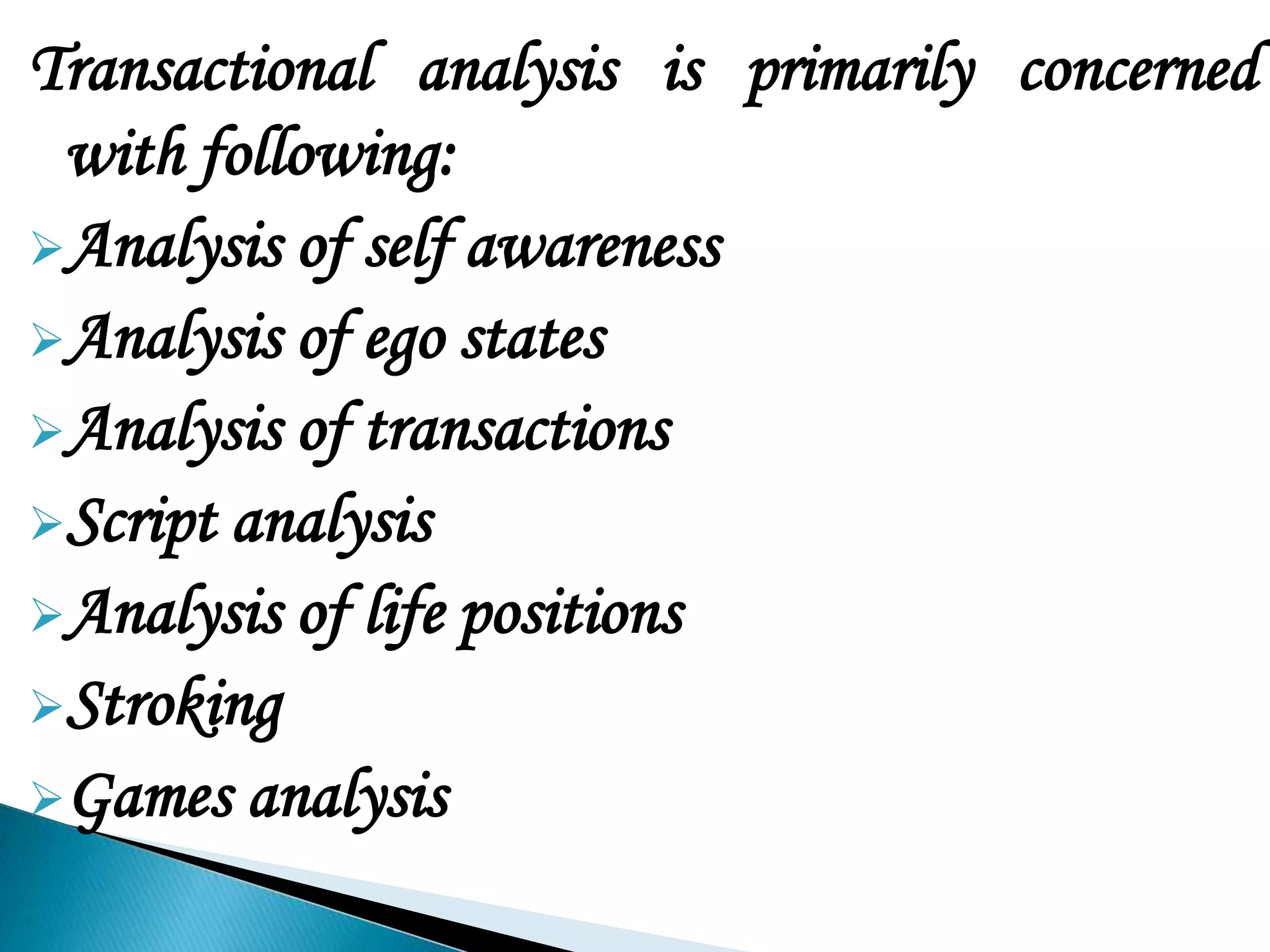 Transactional analysis | PPTX