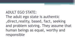 Transactional analysis | PPT