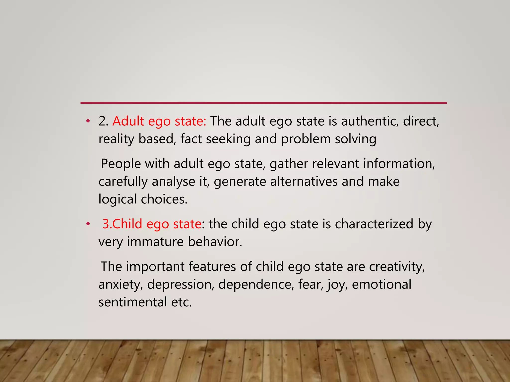 Transactional analysis | PPTX