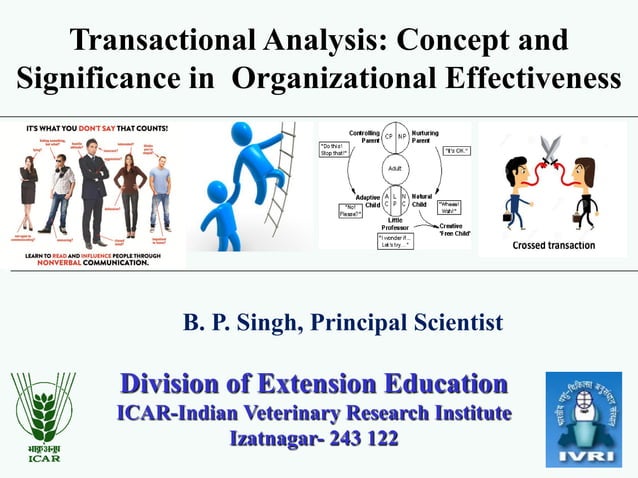 Transactional Analysis: concept and significance in organizational ...