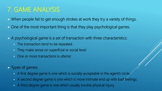 Transactional Analysis, Assertive Communication, Keen observation and ...