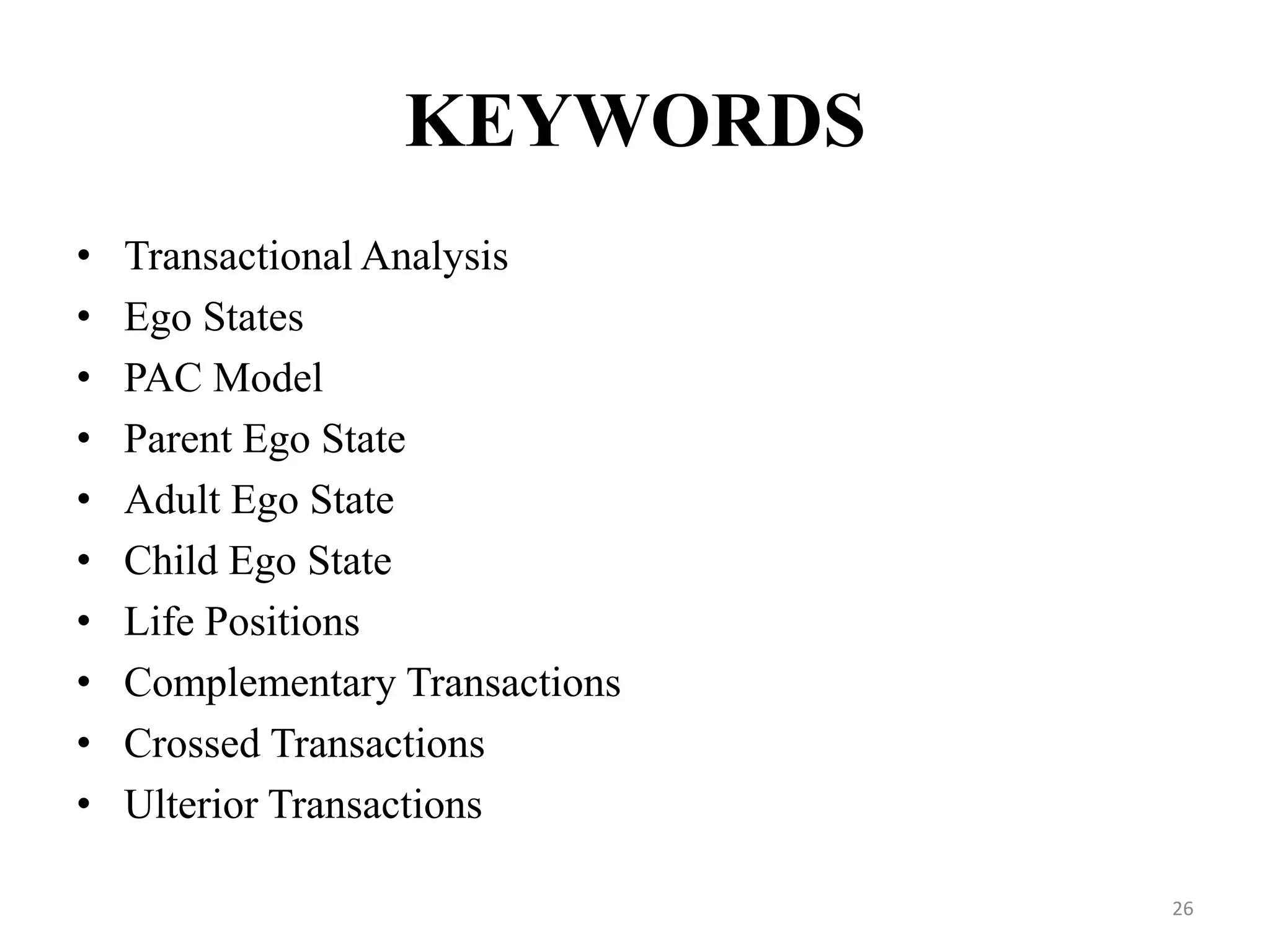 Transactional analysis TA | PPTX