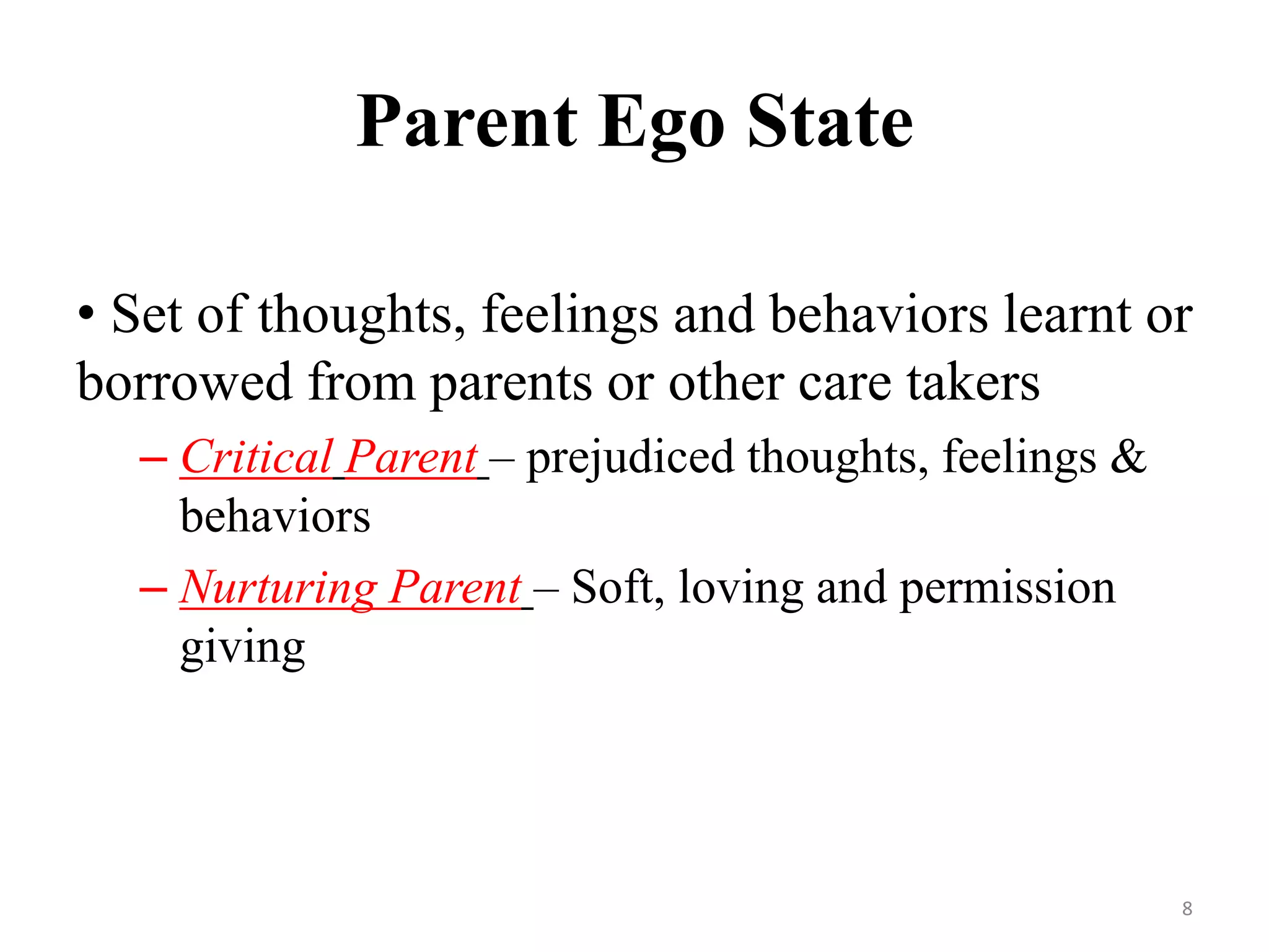 Transactional analysis TA | PPTX