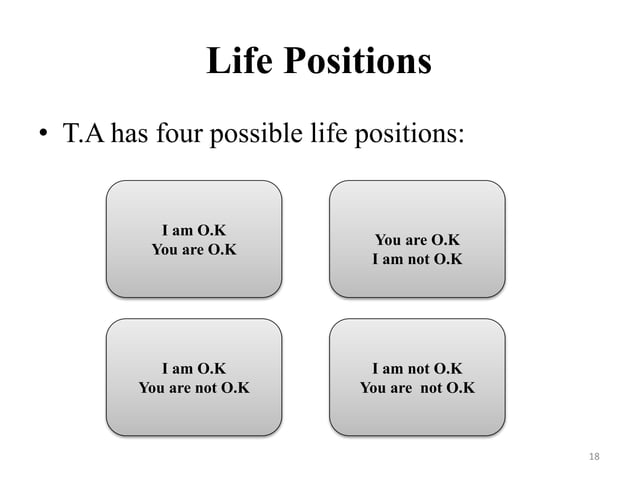 Transactional analysis TA | PPTX
