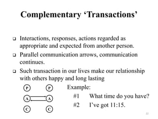 Transactional analysis TA | PPTX