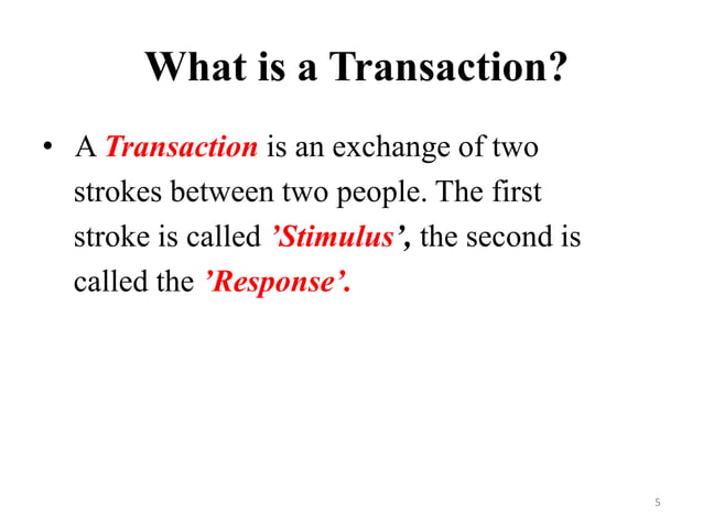 Transactional analysis TA | PPTX