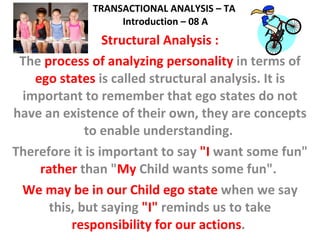 Transactional Analysis – Ta Basics And Introductory Course | PPT
