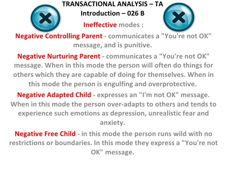 Transactional Analysis – Ta Basics And Introductory Course