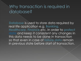Transactional database | PPTX