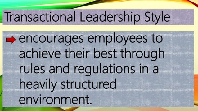Transactional Leadership Style | PPTX
