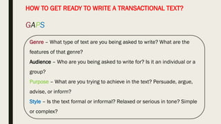 Transactional letters 2 writing letters.pptx