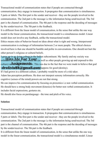 Transactional model of communication states that if people are conne.pdf