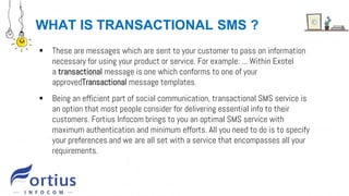 Transactional SMS | PPTX | Business Accounting & Finance | Business