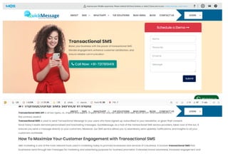 Using Transactional SMS, Stay Informed with Your Customers | PDF | Marketing and Advertising ...
