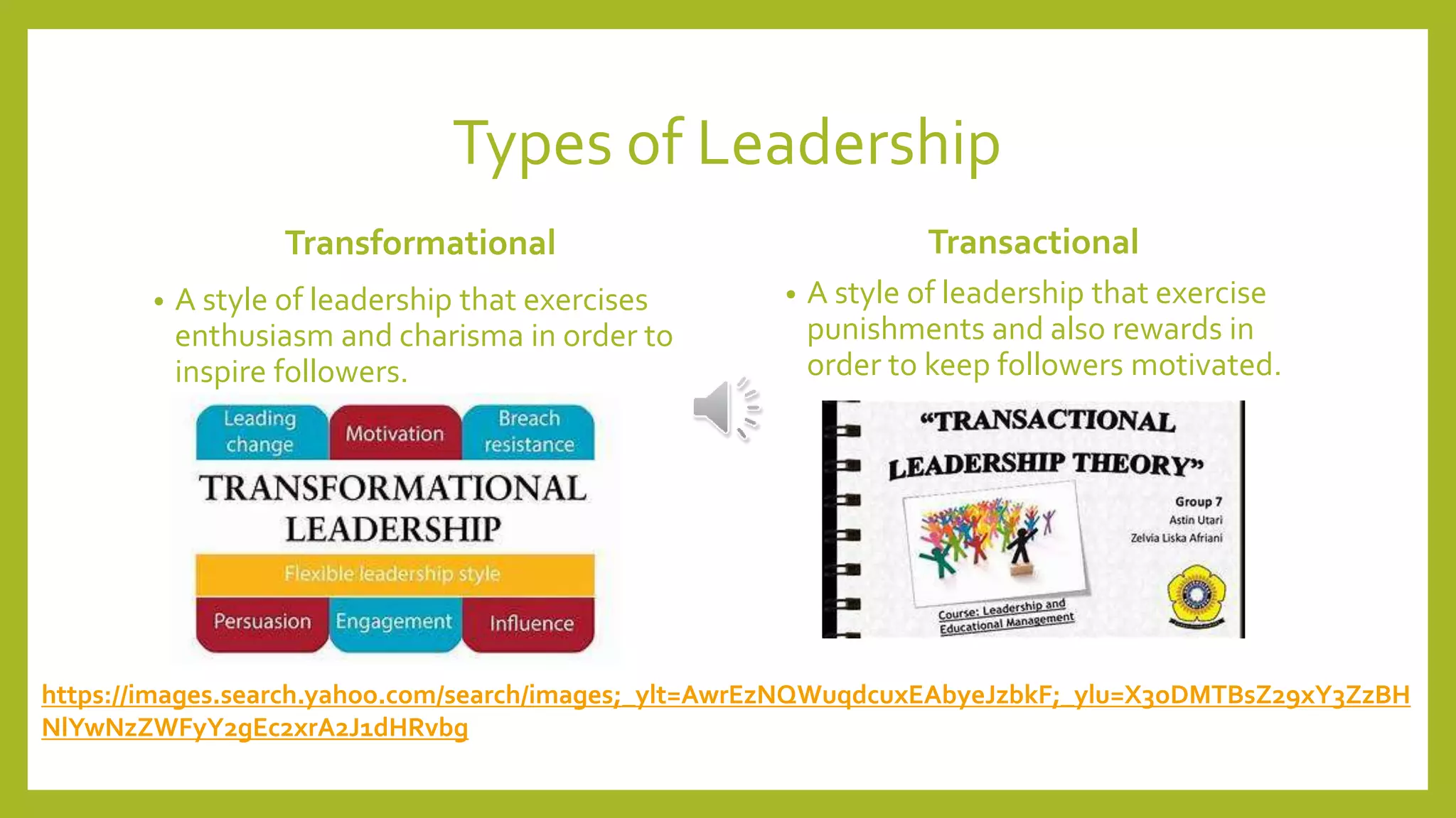 Transactional vs transformational leadership | PPTX