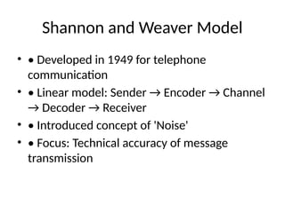 TRANSACTIONAL MODEL OF COMMUNICATION EXPLANATION AND EXAMPLES | PPTX