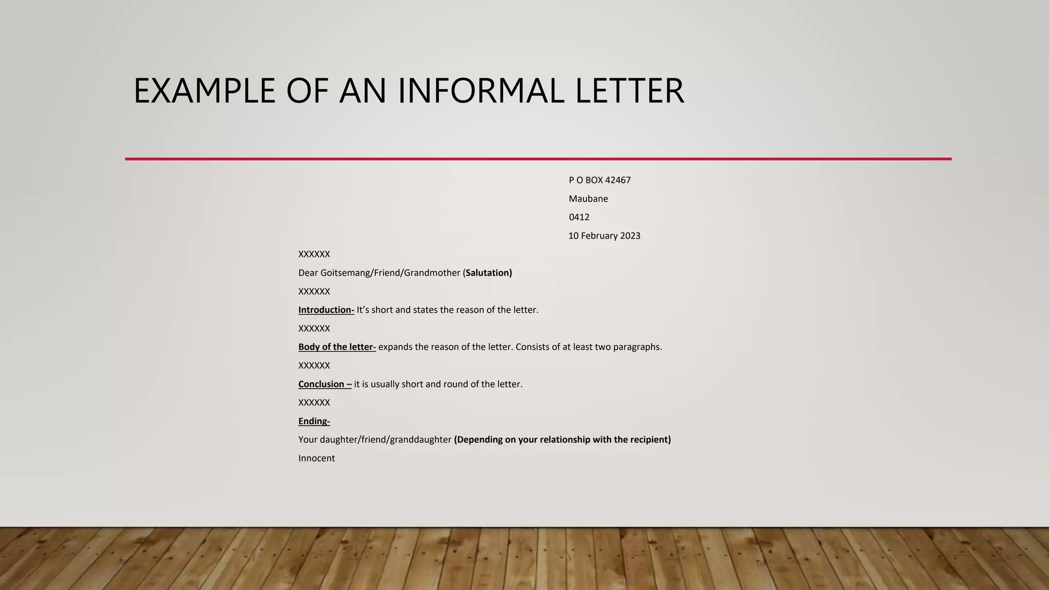 Transactional Writing Pptx