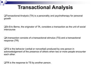 Transaction analysis | PPTX