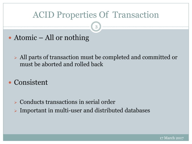 Transaction and concurrency control | PPT Transaction and concurrency control | PPT