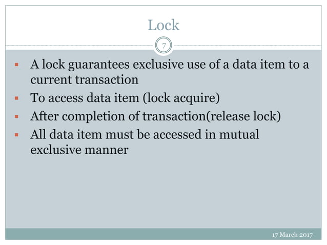 Transaction And Concurrency Control Pptx