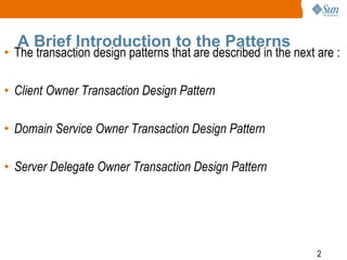 Transaction design patterns | PPT