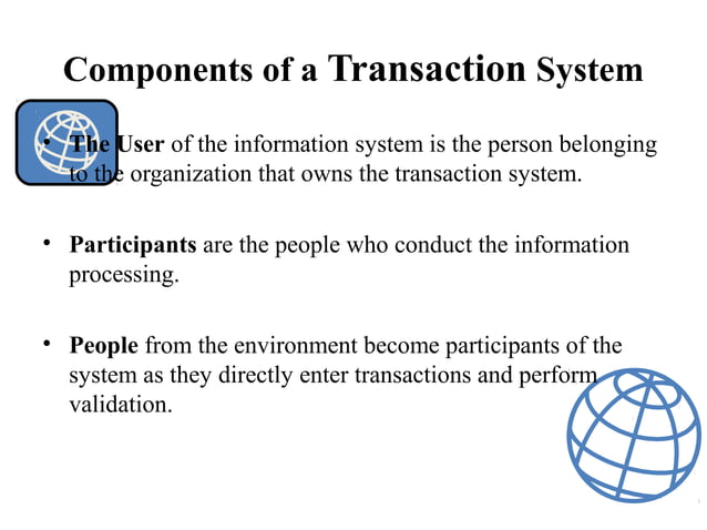 Transaction processing system | PPT | Databases | Computer Software and Applications