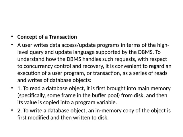 transaction in dbms.pptx aktu syllabusss | PPT