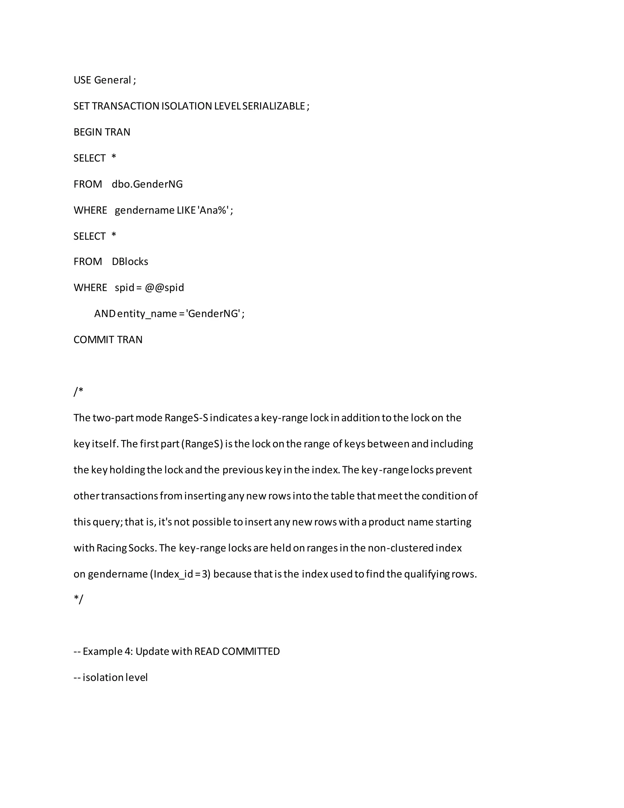 Transaction isolationexamples | DOCX