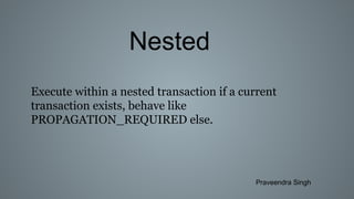 Transaction isolation & propagation | PPT