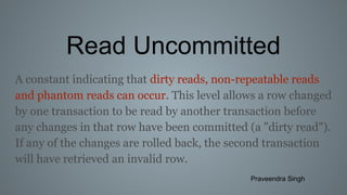 Transaction isolation & propagation | PPT