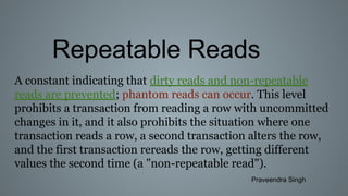 Transaction isolation & propagation | PPT