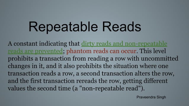 Transaction isolation & propagation | PPT Transaction isolation & propagation | PPT