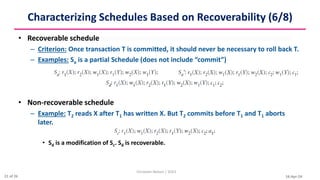 Transaction Management in Database Management System | PDF