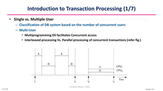 Transaction Management in Database Management System | PDF