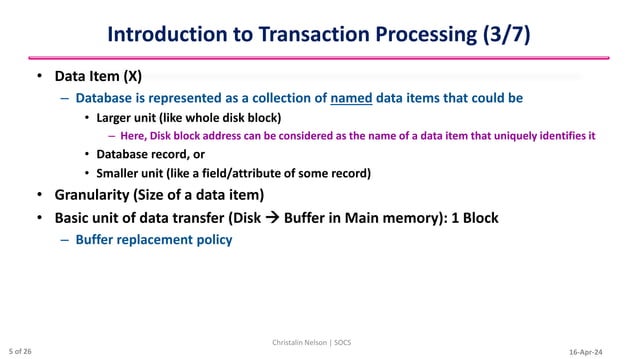 Transaction Management in Database Management System | PDF